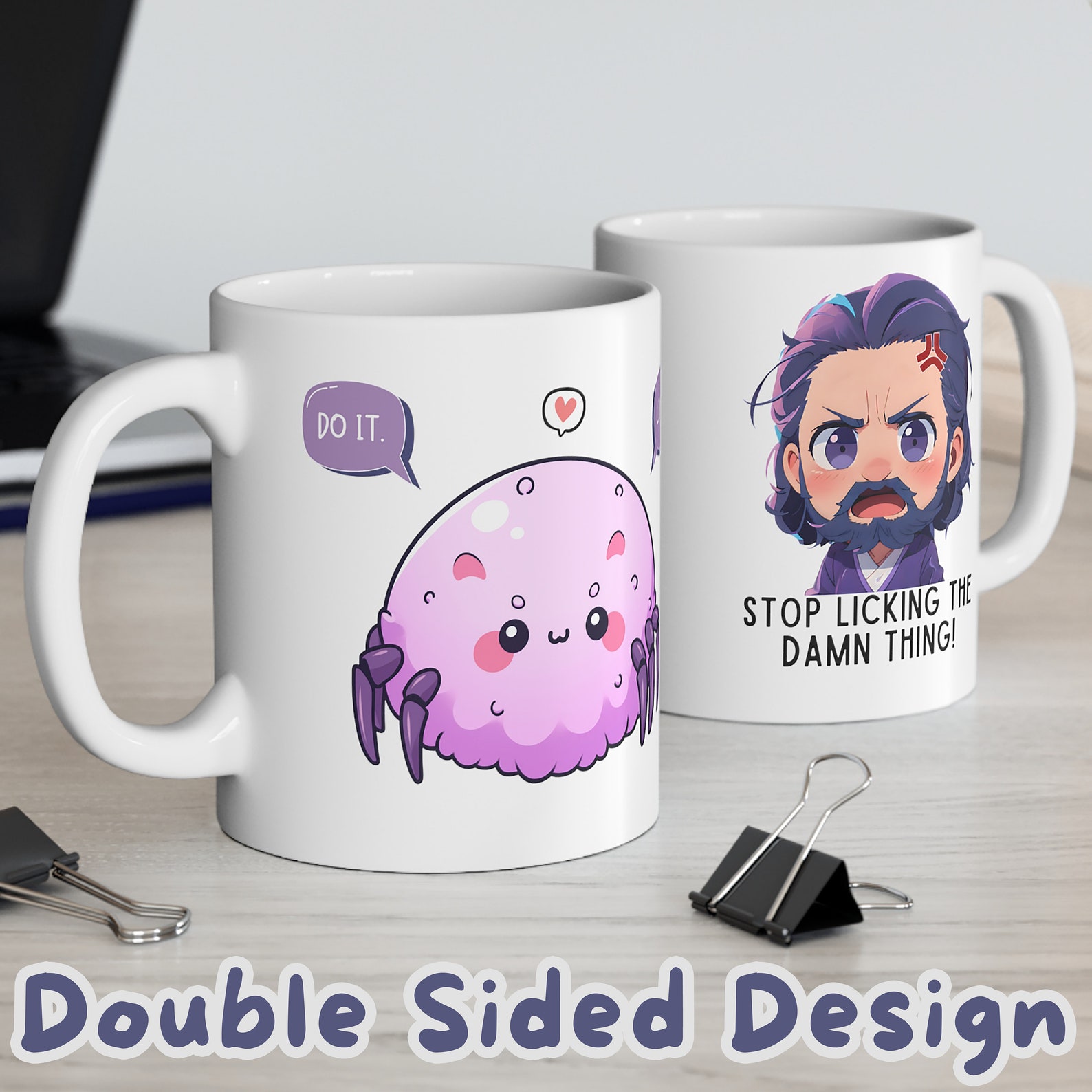 Gale of Waterdeep Funny Mug BG3 Stop Licking the Damn Thing Cute Spider ...