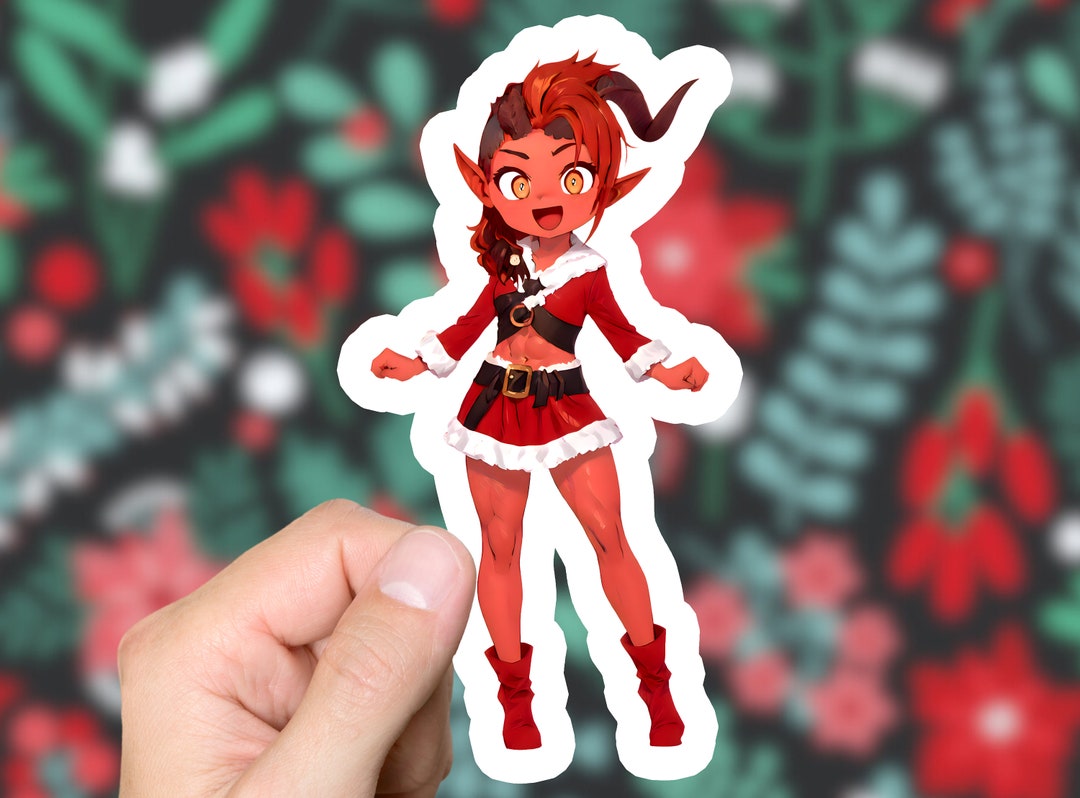 Karlach BG3 Christmas Sticker Dungeons and Dragons Gift Barbarian ...
