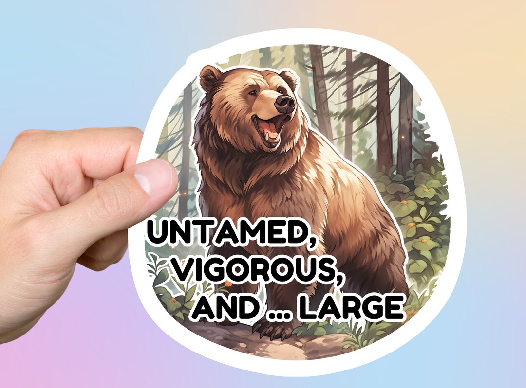 Halsin Bear Druid Romance Sticker Untamed Funny Baldur's Gate 3 ...