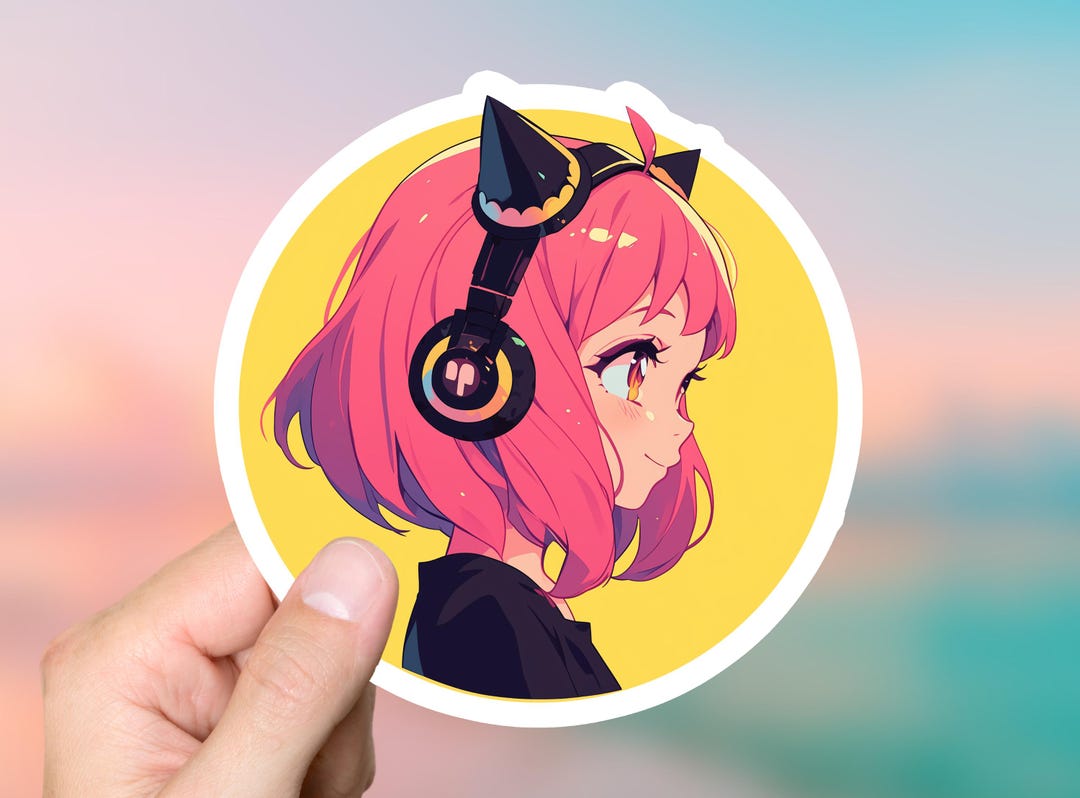 Lofi Anya Sticker Spy X Family Stickers Cute Anime Stickers Laptop ...