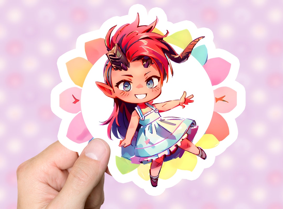 Cute Chibi Karlach Sticker BG3 Barbarian Gorgeous Karlach Tiefling Gift ...