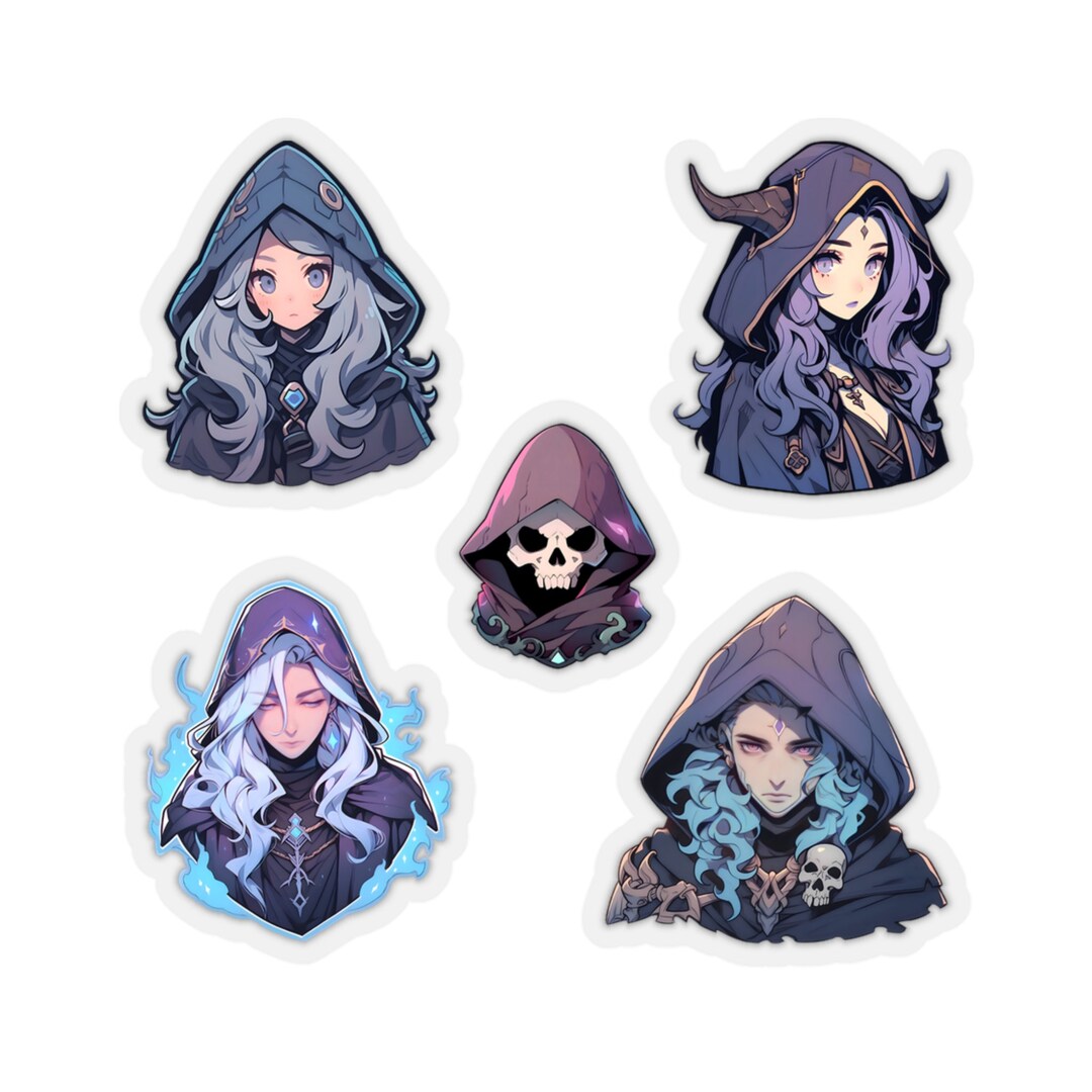 Necromancer DND Sticker Set Dungeons and Dragons Stickers - Etsy