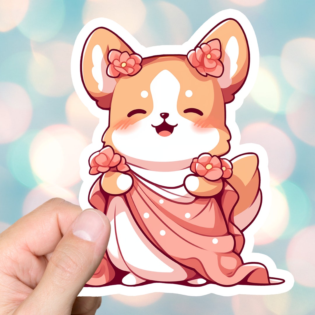 Corgi Greek Goddess Sticker Kawaii Doggo Gift - Etsy