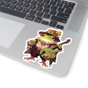 Steampunk Frog Bard Sticker Cute Froggy Stickers Dungeons and Dragons ...