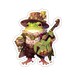 Steampunk Frog Bard Sticker Cute Froggy Stickers Dungeons and Dragons ...