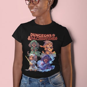 Dungeons and Dachshunds T-shirt Cute BG3 Tshirt Dungeons and Dragons ...