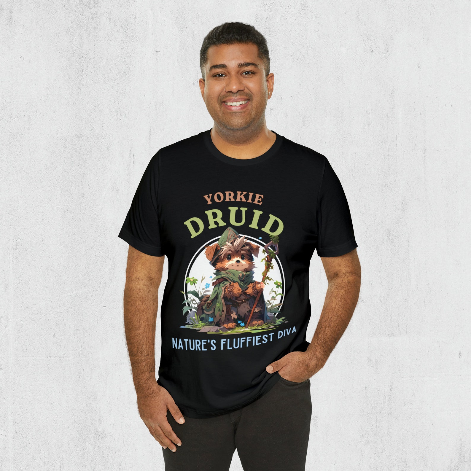 Yorkshire Terrier Druid BG3 T-shirt Dungeons and Dragons Yorkie Gift ...