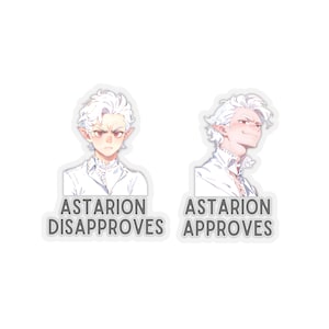 Astarion Approves & Disapproves BG3 Sticker,dungeons and Dragons Gift ...