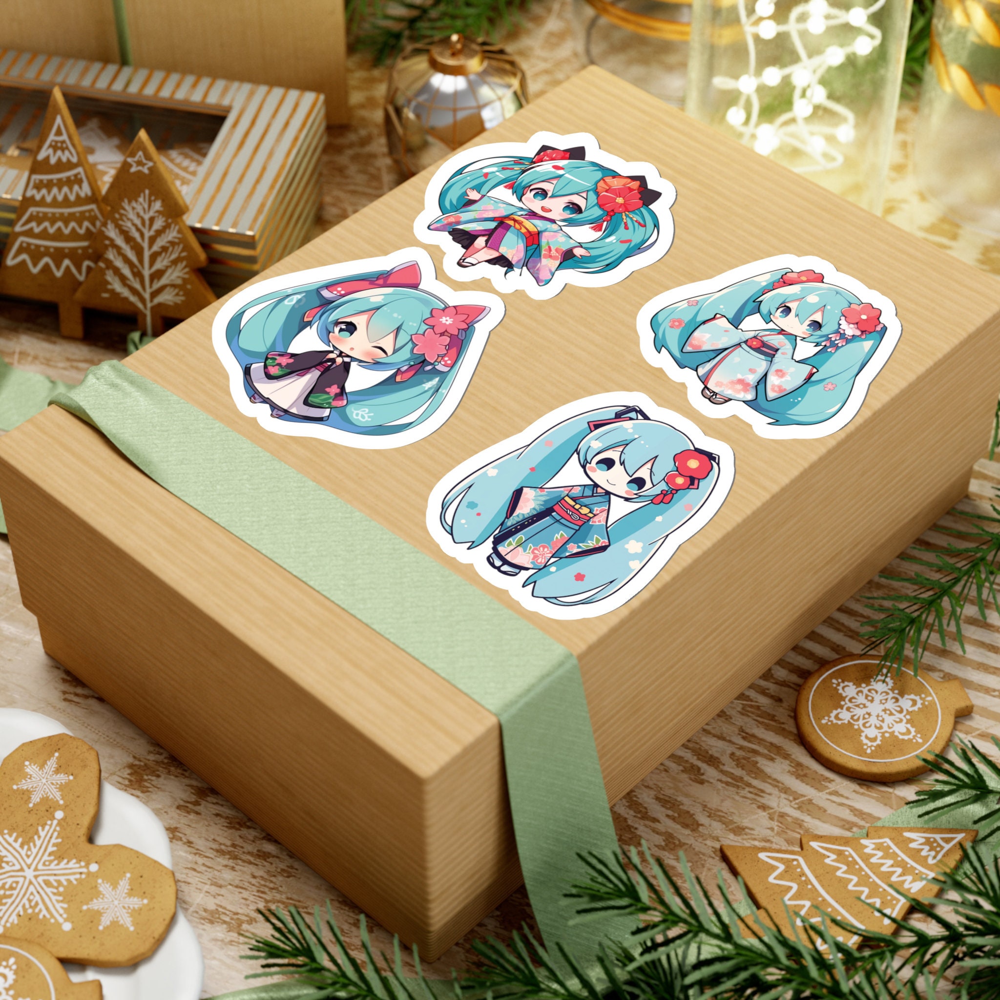 Hatsune Miku Kimono Stickers Kawaii Vocaloid Cute Stickers for - Etsy