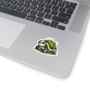 Cute Mossy Turtle Sticker Save the Sea Turtles Aquarium Kawaii Turtle ...