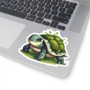 Cute Mossy Turtle Sticker Save the Sea Turtles Aquarium Kawaii Turtle ...