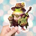 Steampunk Frog Bard Sticker Cute Froggy Stickers Dungeons and Dragons ...