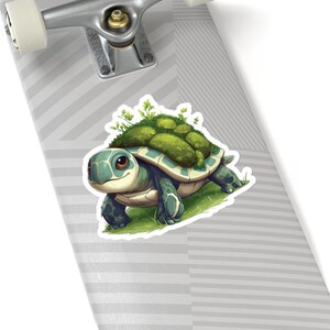 Cute Mossy Turtle Sticker Save the Sea Turtles Aquarium Kawaii Turtle ...