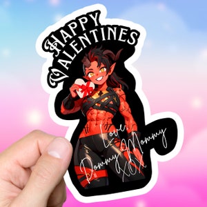 Karlach Cute Valentines Sticker Dom BG3 Barbarian Kawaii Baldur's Gate ...