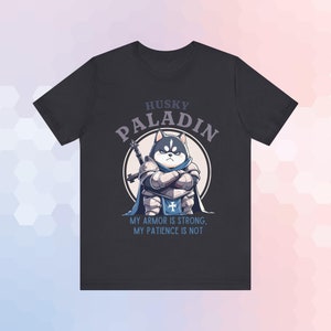 Husky Paladin No Patience DND T-shirt Cute Dungeons and Dragons Gift ...
