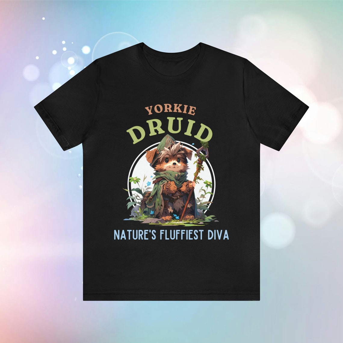 Yorkshire Terrier Druid BG3 T-shirt Dungeons and Dragons Yorkie Gift ...
