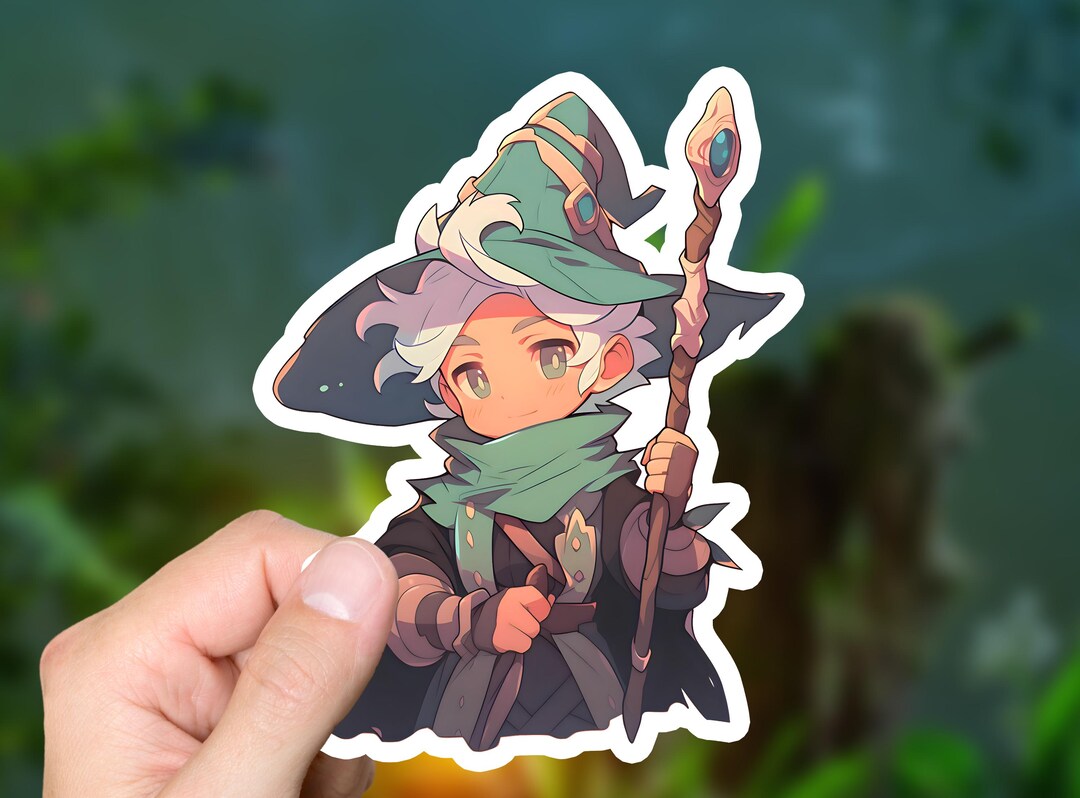 Chibi Mage Sticker DND Stickers Dungeons and Dragons Gift Laptop ...