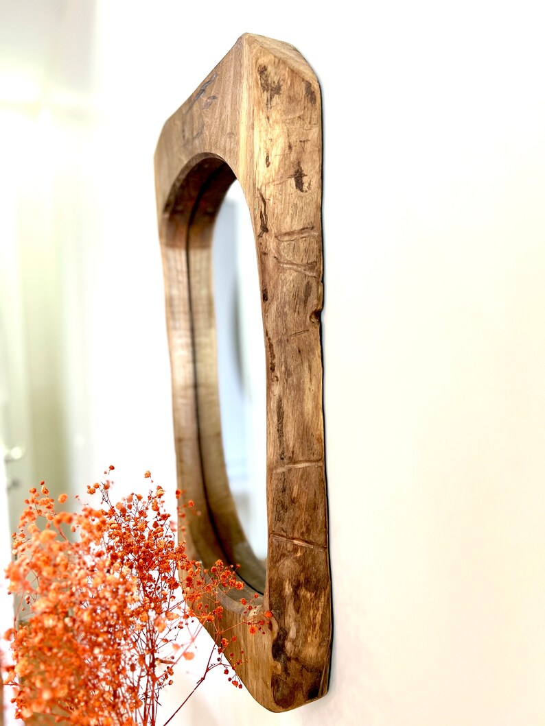 Mirror, Large Wood Mirror, Mirror Wall Decor, Home Decor Mirror, Wall ...