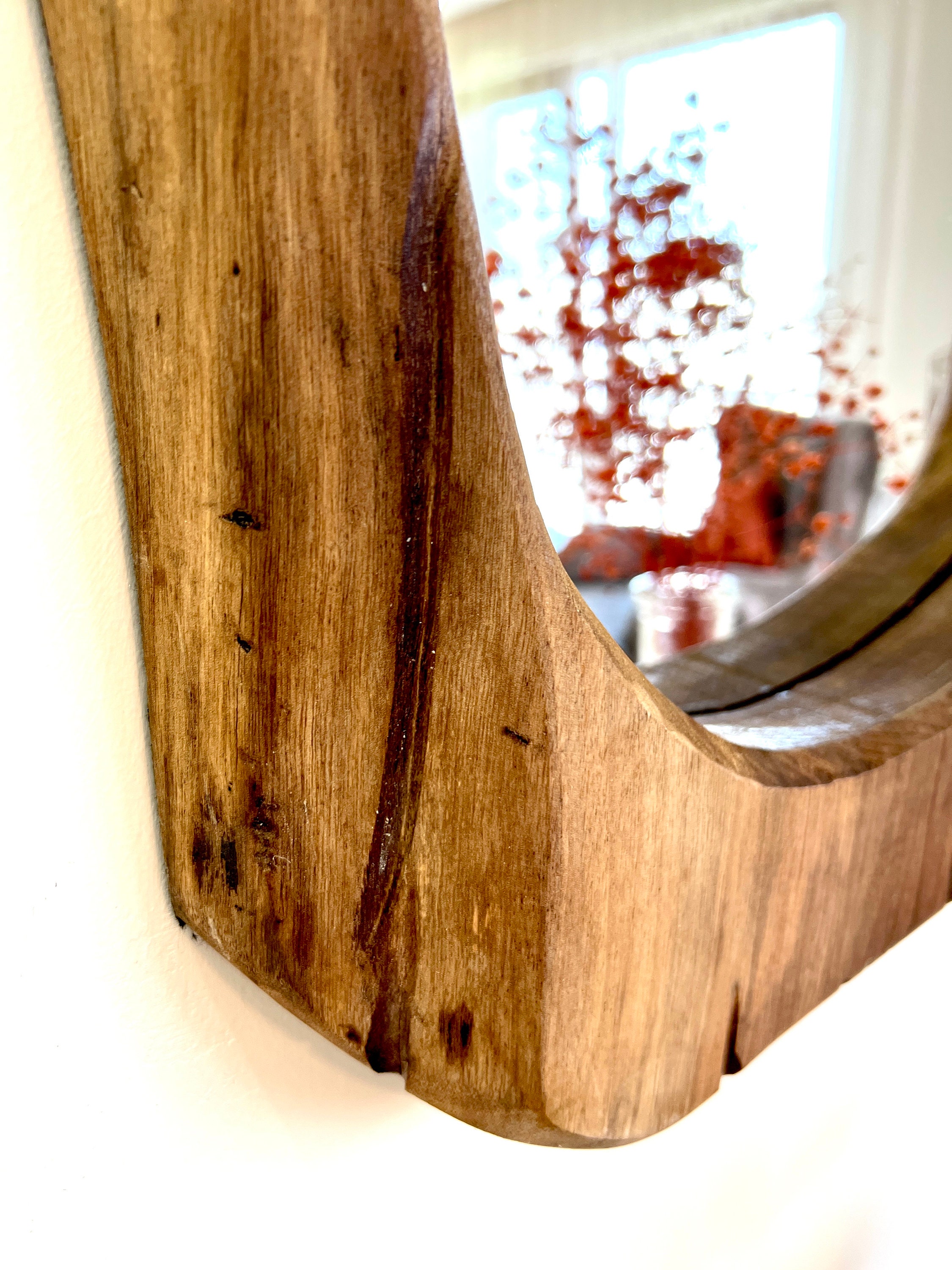 Mirror, Large Wood Mirror, Mirror Wall Decor, Home Decor Mirror, Wall ...