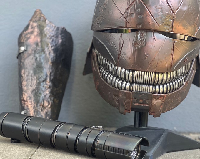 The Stranger Helmet, Lightsaber and Gauntlet ‘the Acolyte’ - Etsy