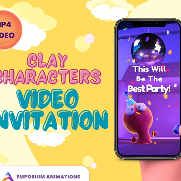 Clay Party Invitation - Etsy