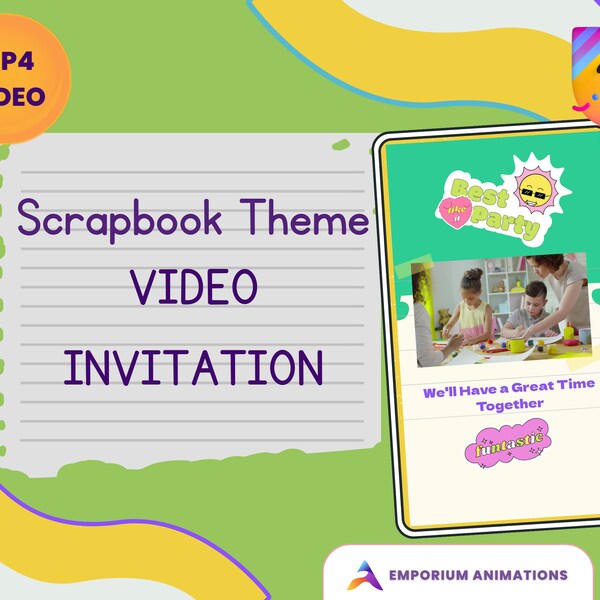 Scrapbook Invitation - Etsy