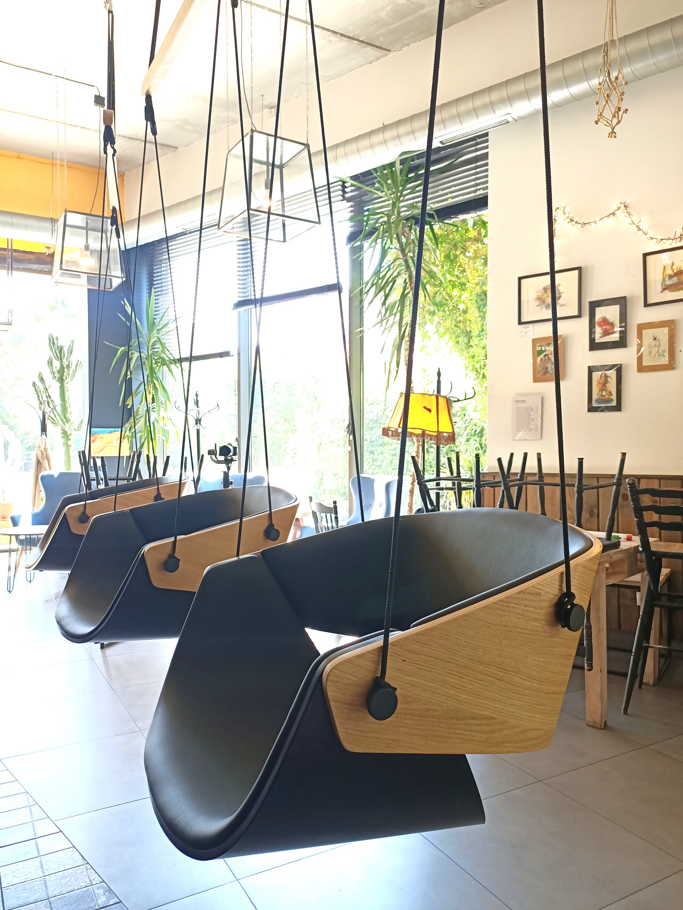 Luxury Wooden Swing, Rocking Armchair Seat, Office Swing, Chill Zone ...