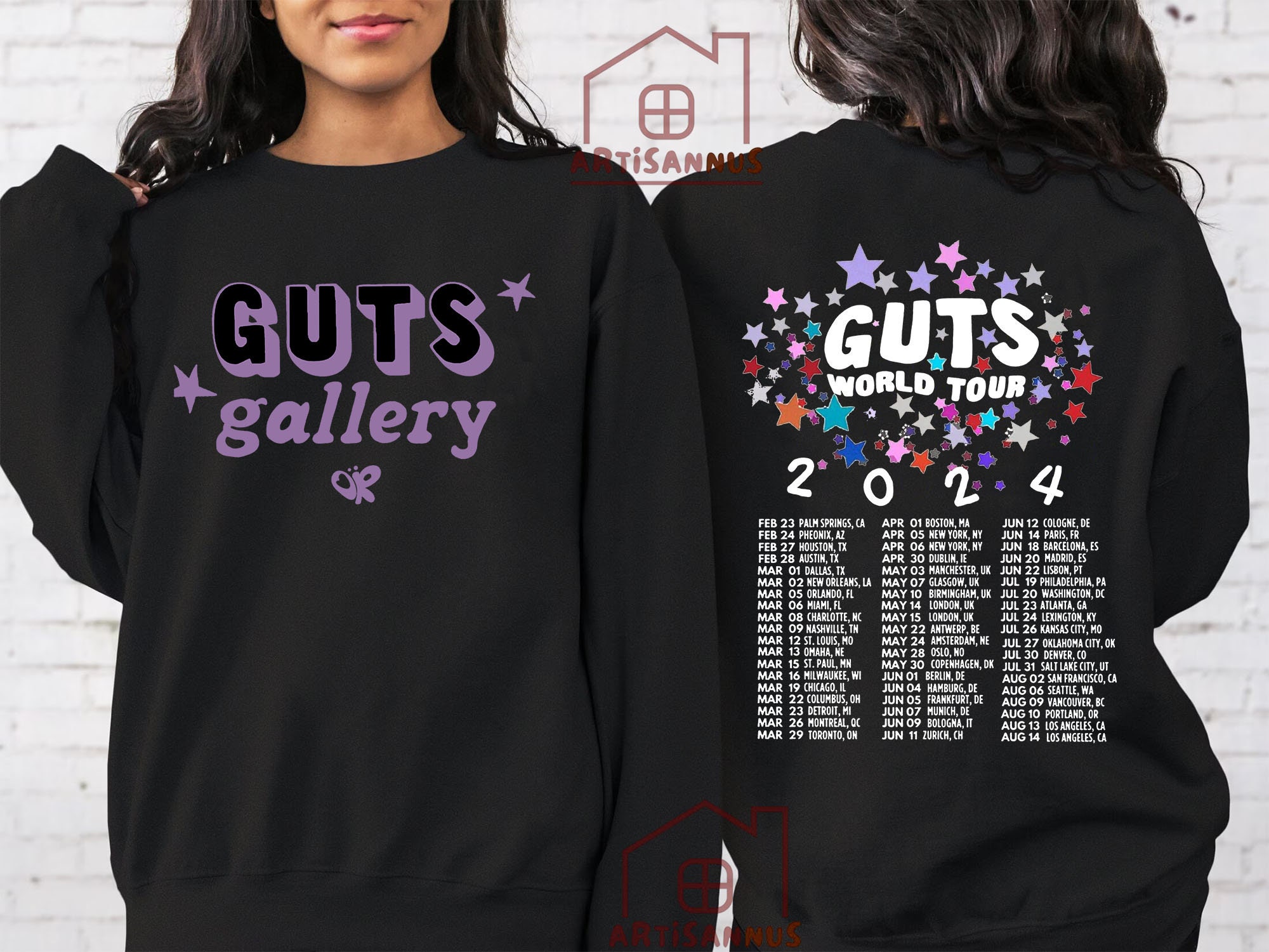 Olivias GUTS World Tour 2024 Shirt, Guts Sweatshirt, Olivia Tour T ...