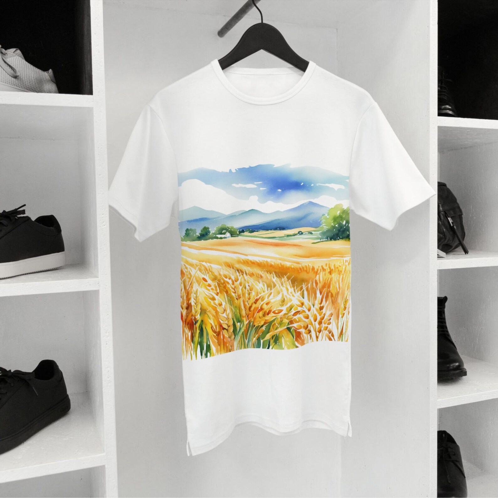 Wheat Field Clipart, Watercolour, Clip Art Elements, Watercolour Art ...
