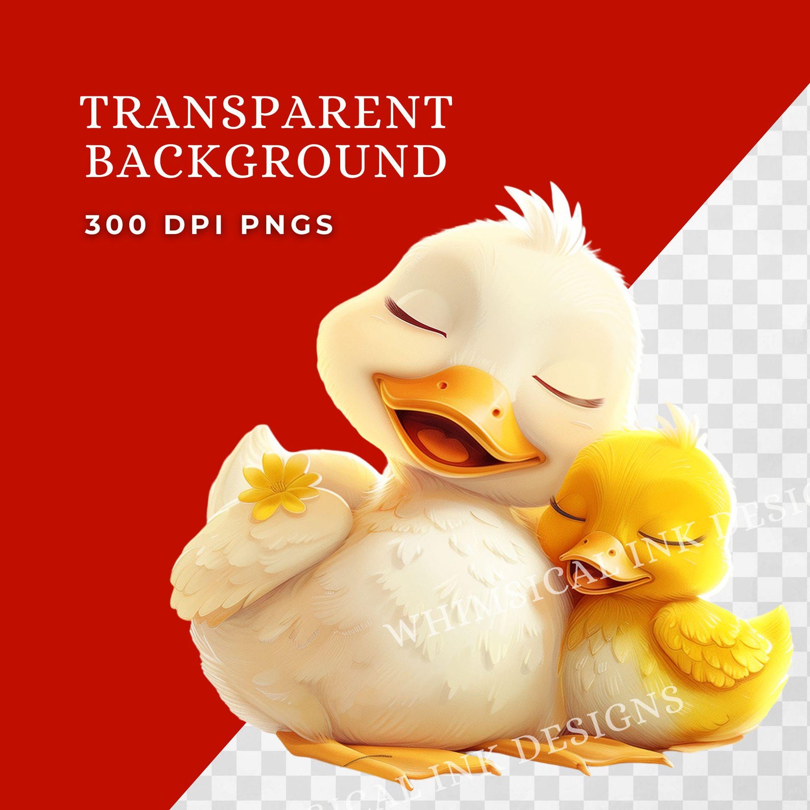 Duckling Clipart, Cute Duck Family Clipart, Duck PNG, Duck Duckling ...