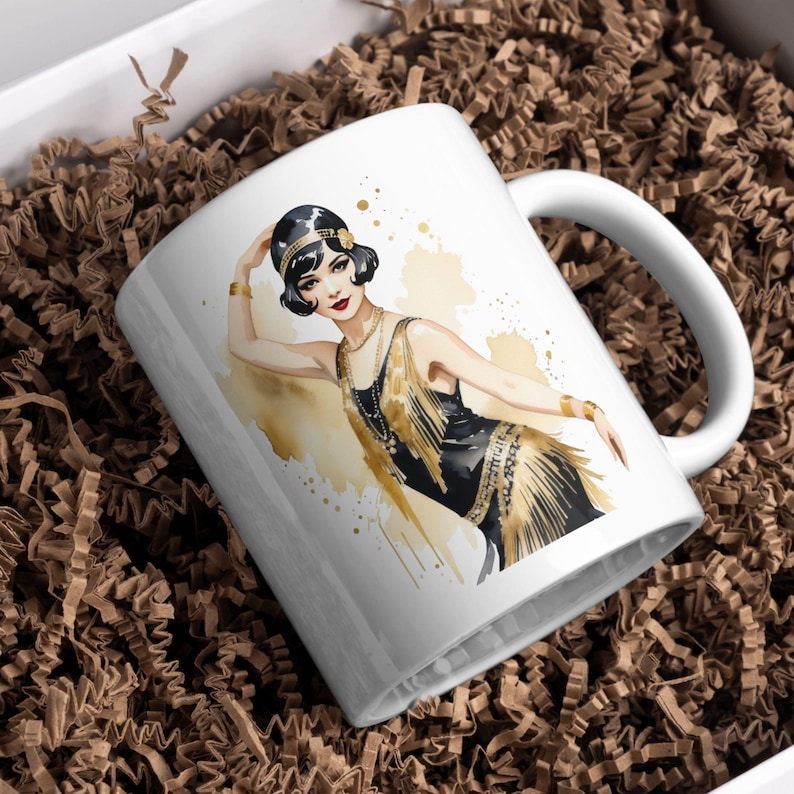 Flapper Girl Clipart, Roaring 20s Clipart, Great Gatsby, 1920s Party ...