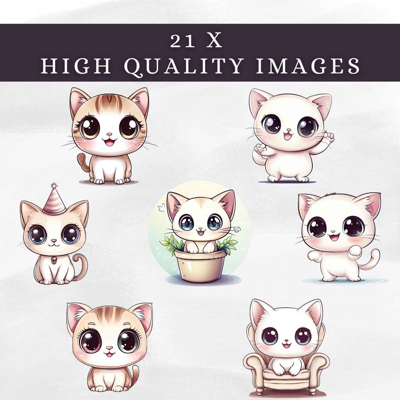 Cute Kawaii Kitty Clipart, Cute Kitten Clipart, Kawaii Cat Png, Kawaii ...