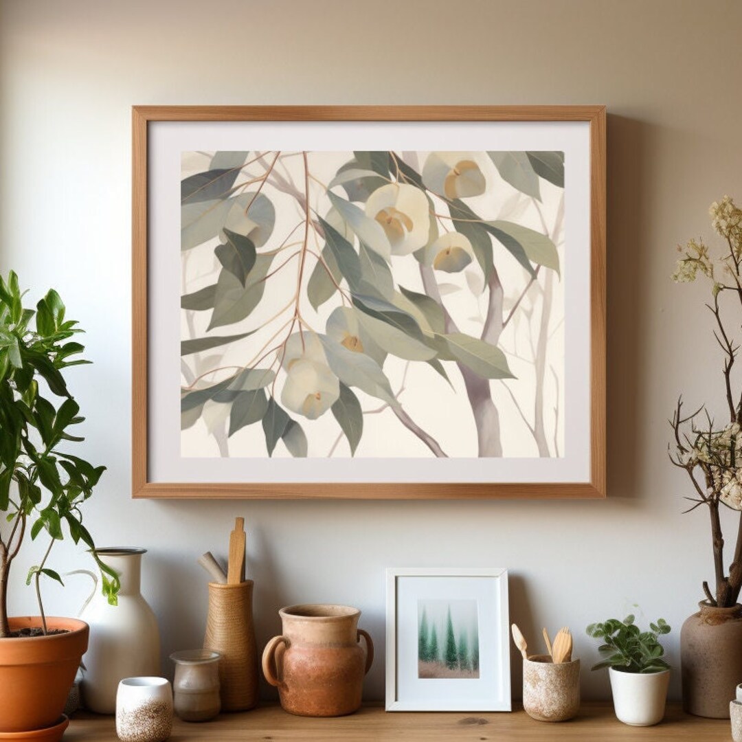 Eucalyptus Tree Wall Art – Nature - Inspired Artwork for Home Decor - Etsy