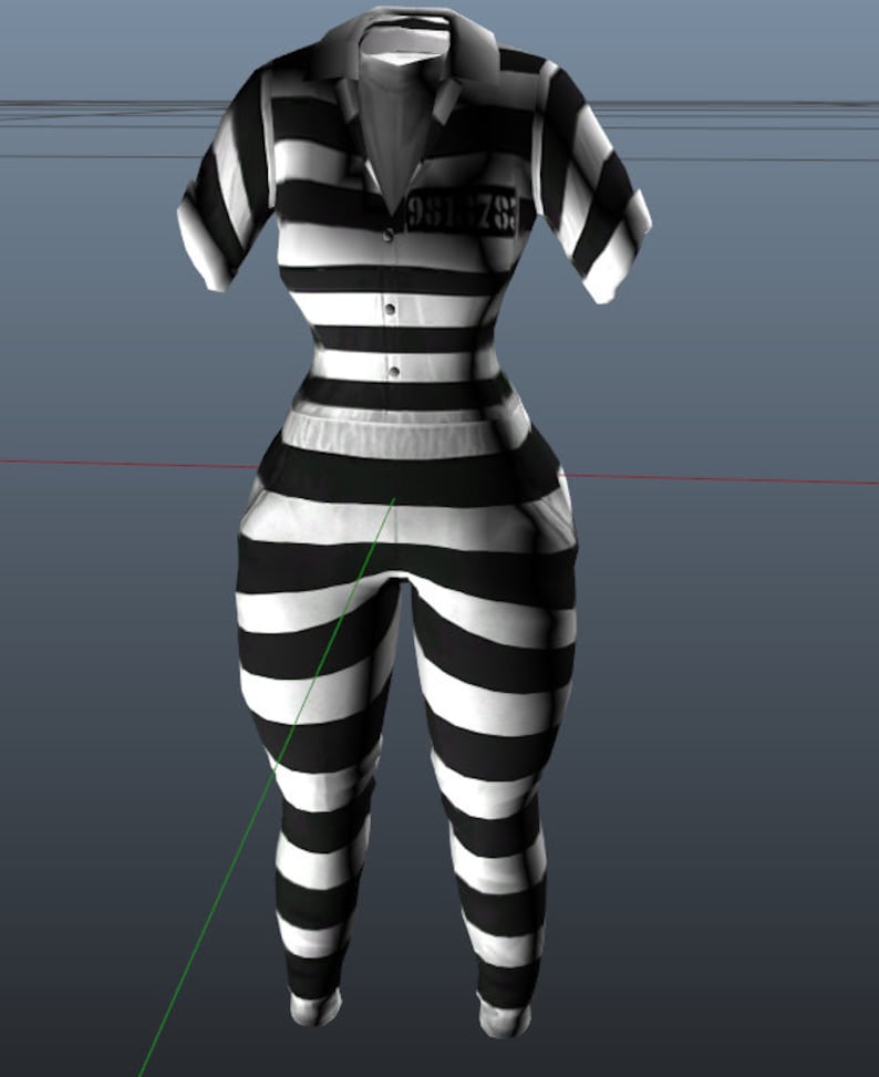 Female Prison Uniforms GTA Fivem Clothing - Etsy