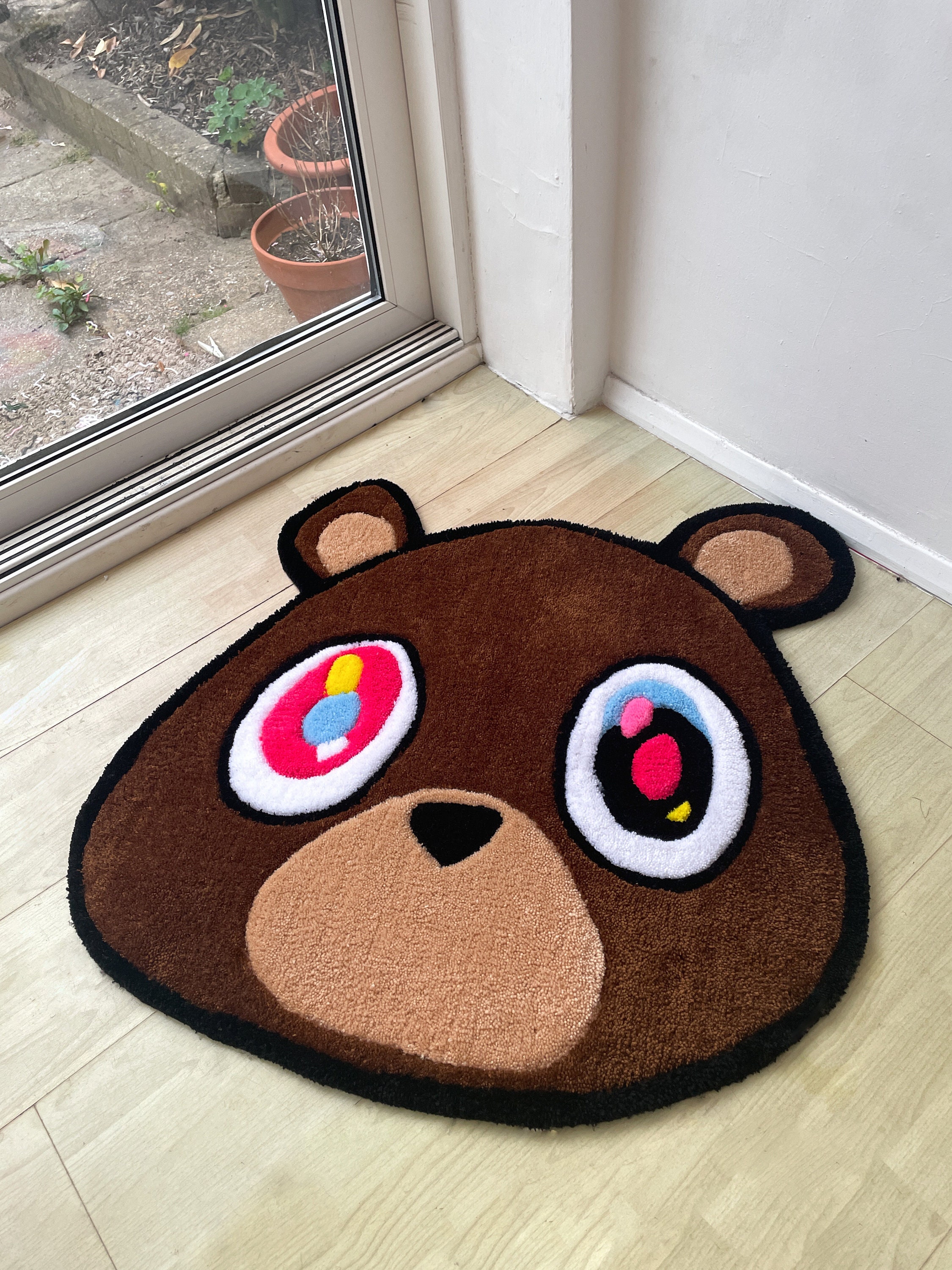 Kanye West Inspired Hand Tufted Rug | Graduation Bear | Home Decor ...
