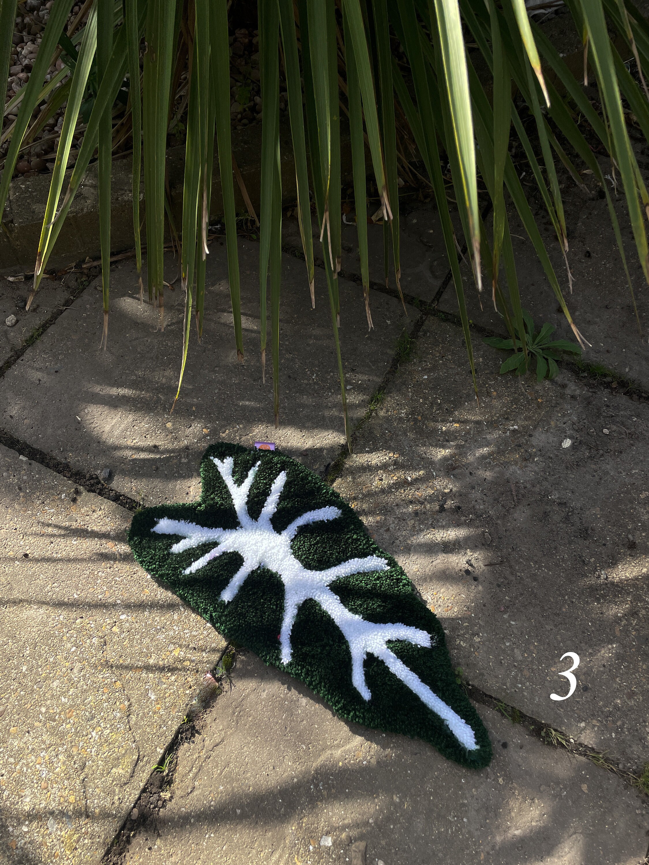 Monstera Hand Tufted Mini Rug | Leaf Rug | Plant Lover | Home Decor ...