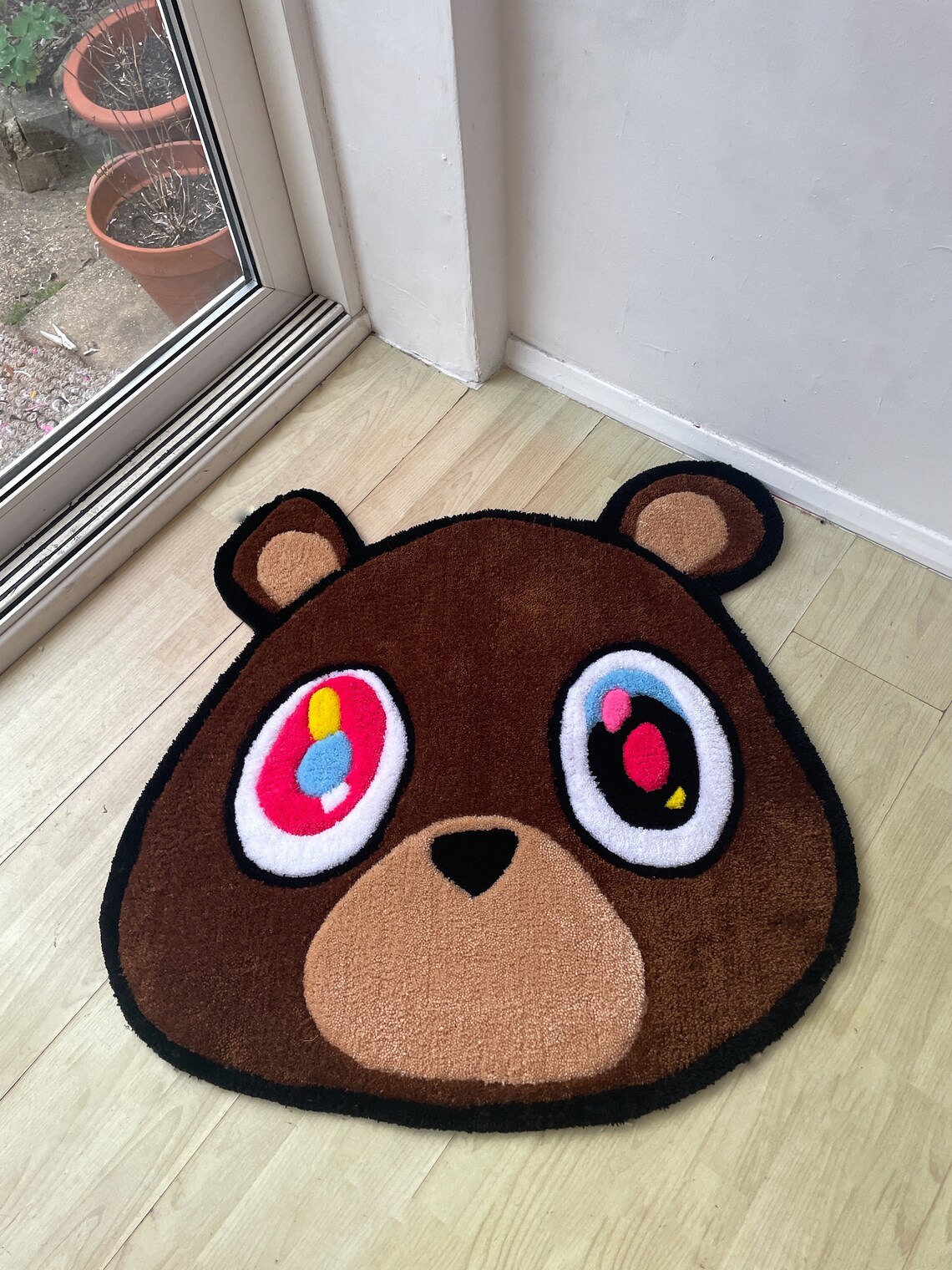 Kanye West Inspired Hand Tufted Rug | Graduation Bear | Home Decor ...