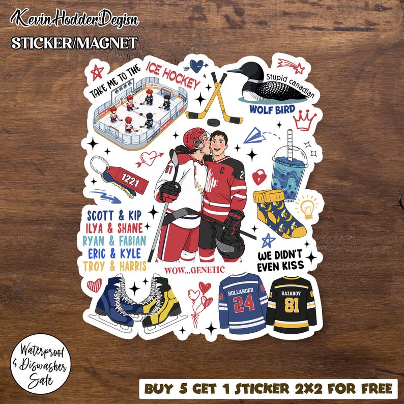 Heated Rivalry Same Goal Different Greatness Sticker/magnet, Hockey ...