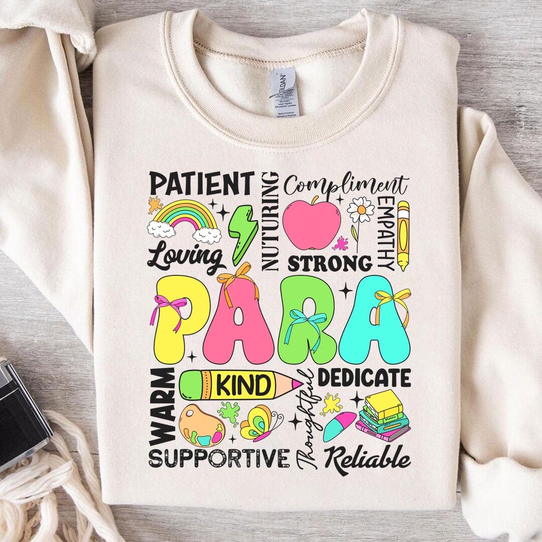 Para Appreciation Png, Back to School Png, Paraprofessional Sublimation ...