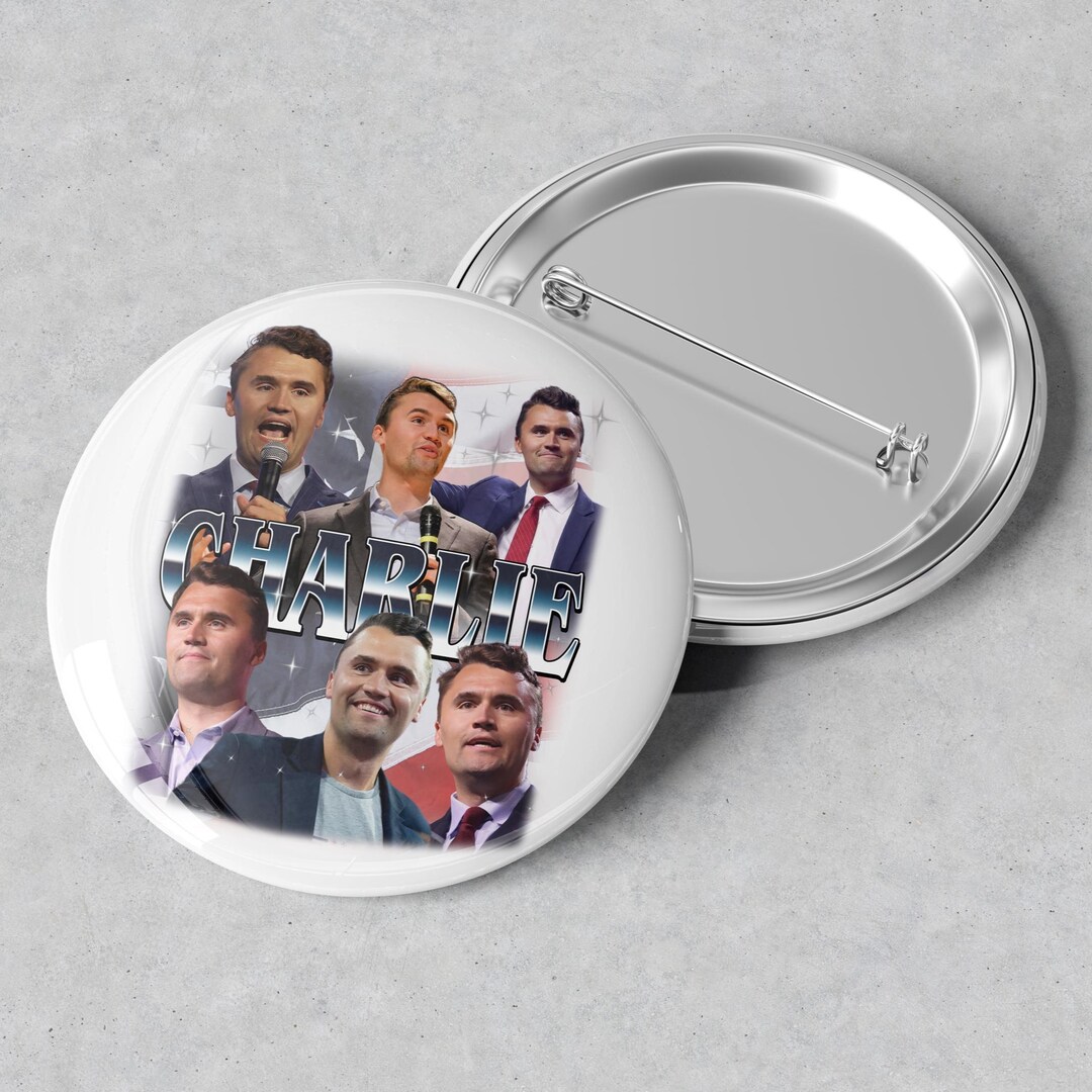 Justice for Charlie Kirk Pin Button, Freedom Pin Button – Political ...
