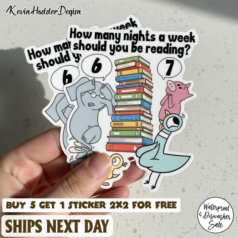 6 7 Reading Stickers - Etsy
