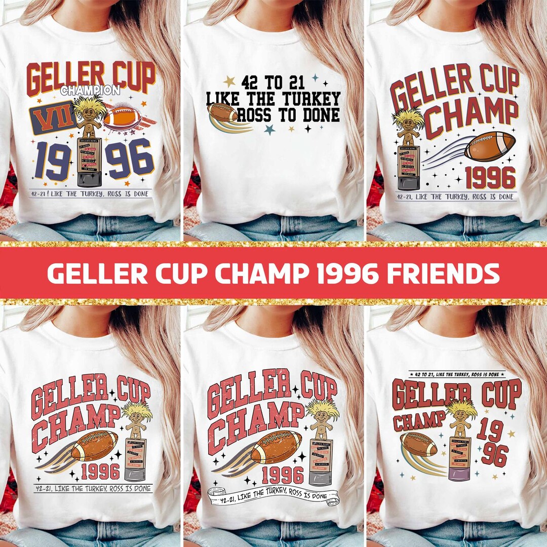 Bundle 6 Geller Cup Champion PNG, Funny Thanksgiving Football Design ...
