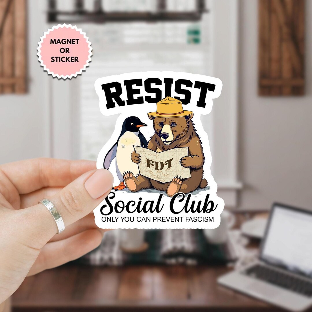 Resist Bear Sticker, Resist Penguin Sticker, Make Fish Cheap Again ...