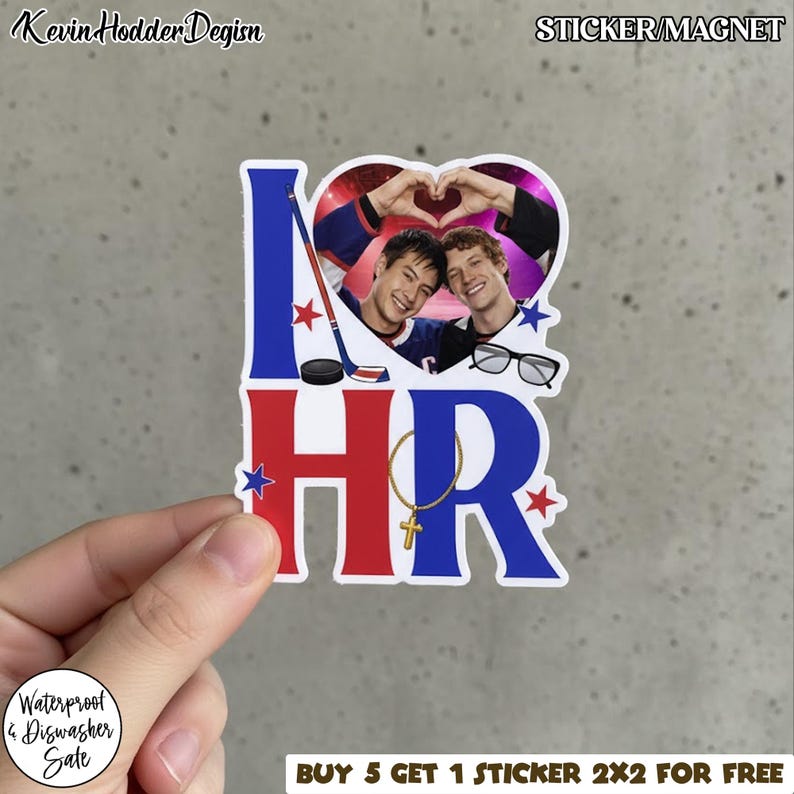 I Love Heated Rivalry Sticker/magnet, Ilya Rozanov Shane Hollander Fan ...