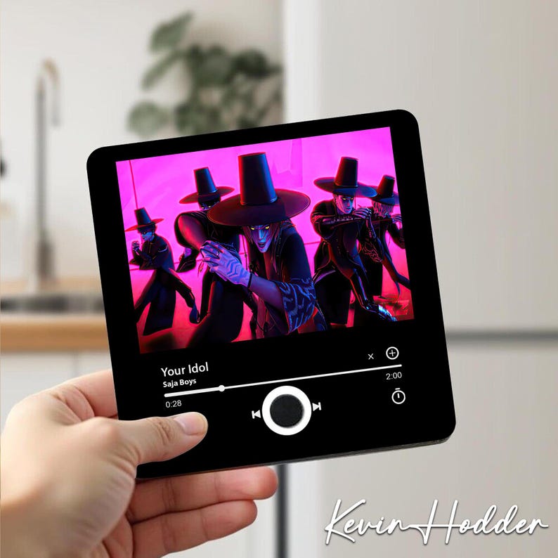 Saja Boys Your Idol Music Fridge Magnet, K-pop Inspired Song Magnet ...