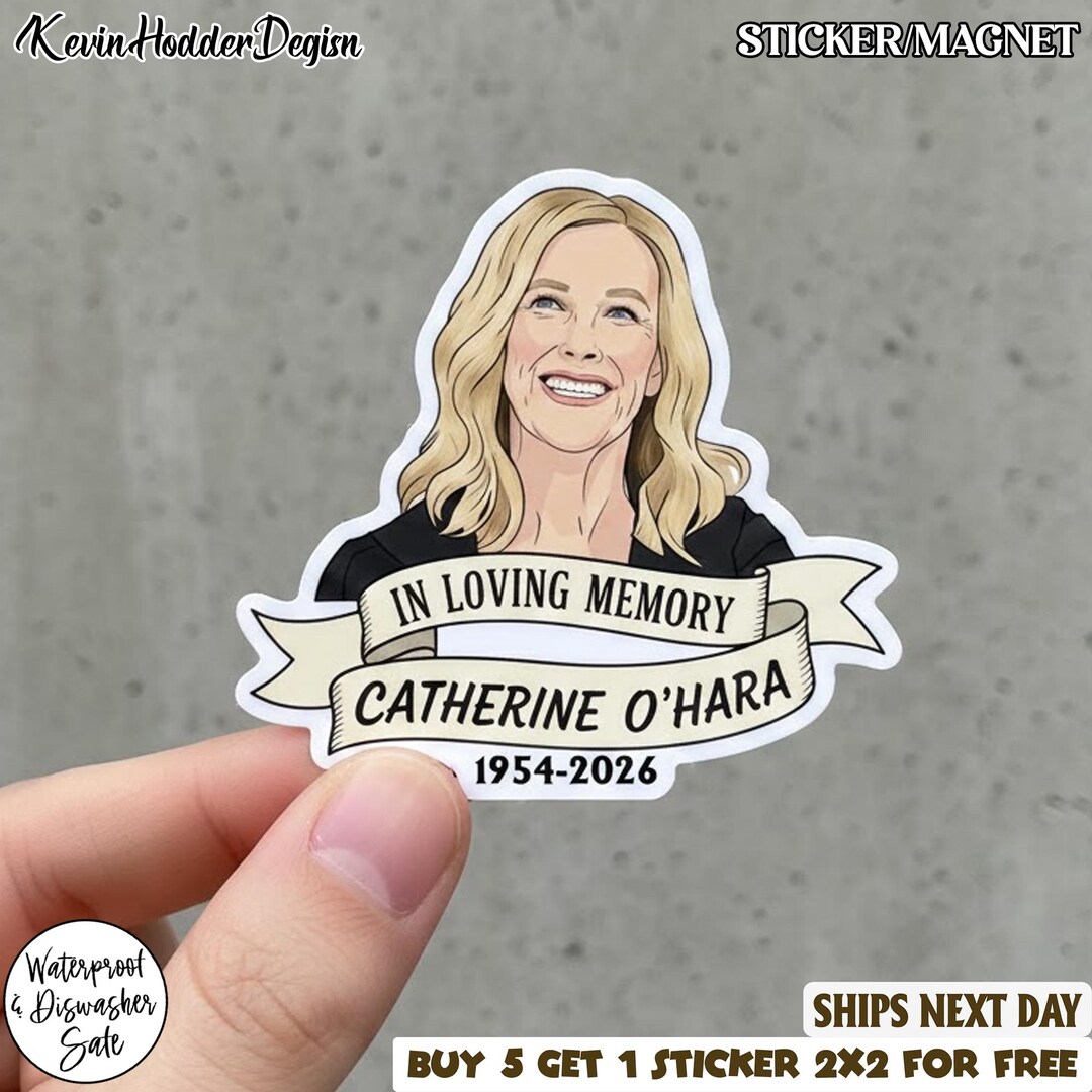 Catherine O'hara Memorial Sticker, in Loving Memory Tribute - Etsy