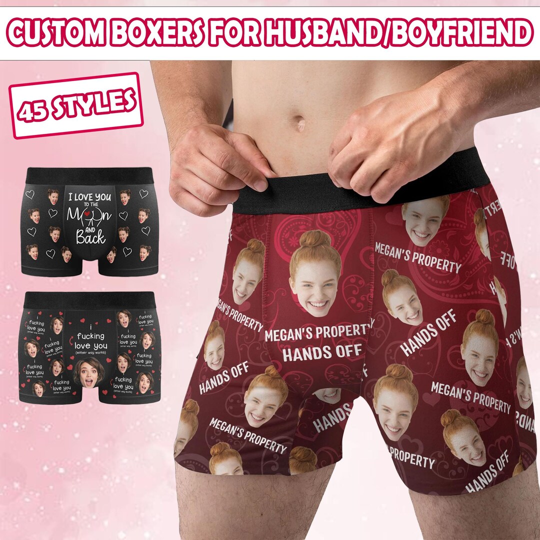 45 Styles Custom Picture Boxers for Men, Birthday Gifts for Men ...