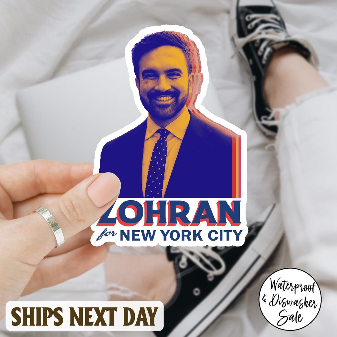 Zohran for New York City Sticker/car Magnet, Zohran Mamdani Stickers ...