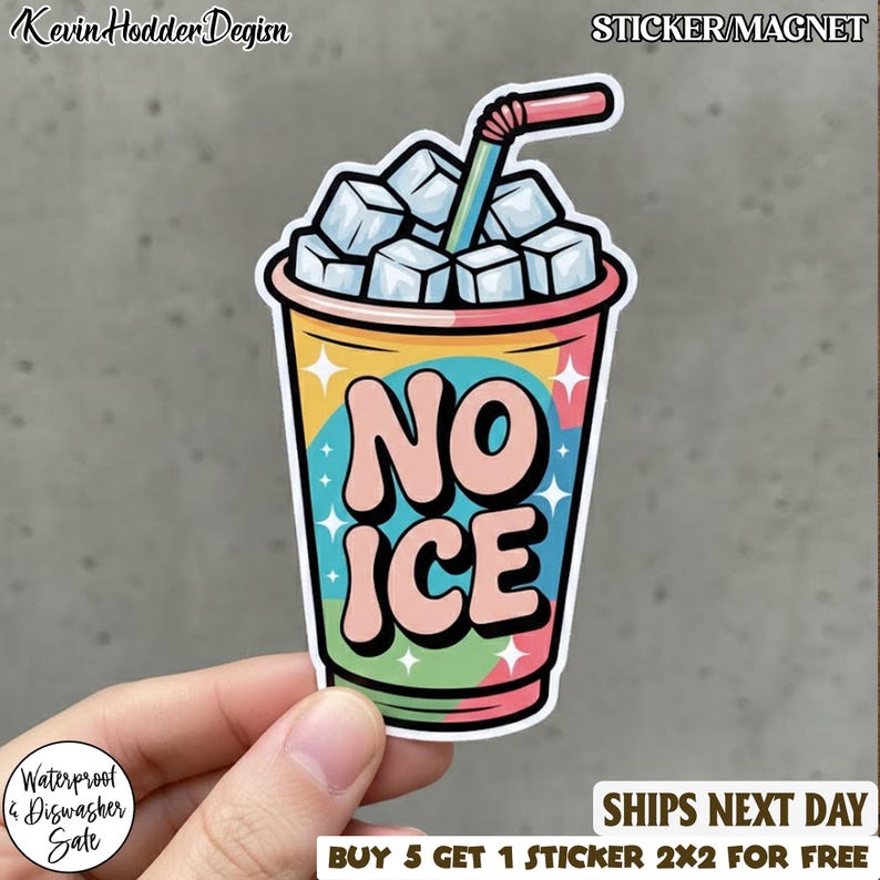 Anti ICE No ICE Sticker/car Magnet, No Human is Illegal, FDT Anti Trump ...