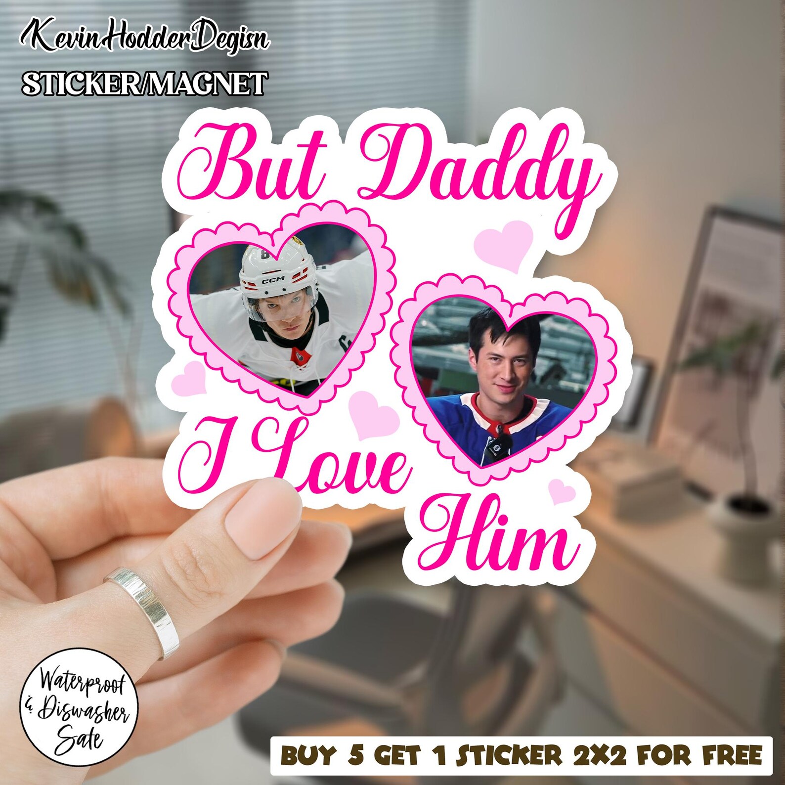 Heated Rivalry Couple but Daddy I Love Him Sticker Magnet, Ilya Rozanov ...
